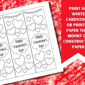 Valentine Bookmark Craft for Kids, Valentine's Day Craft, Valentine's ...