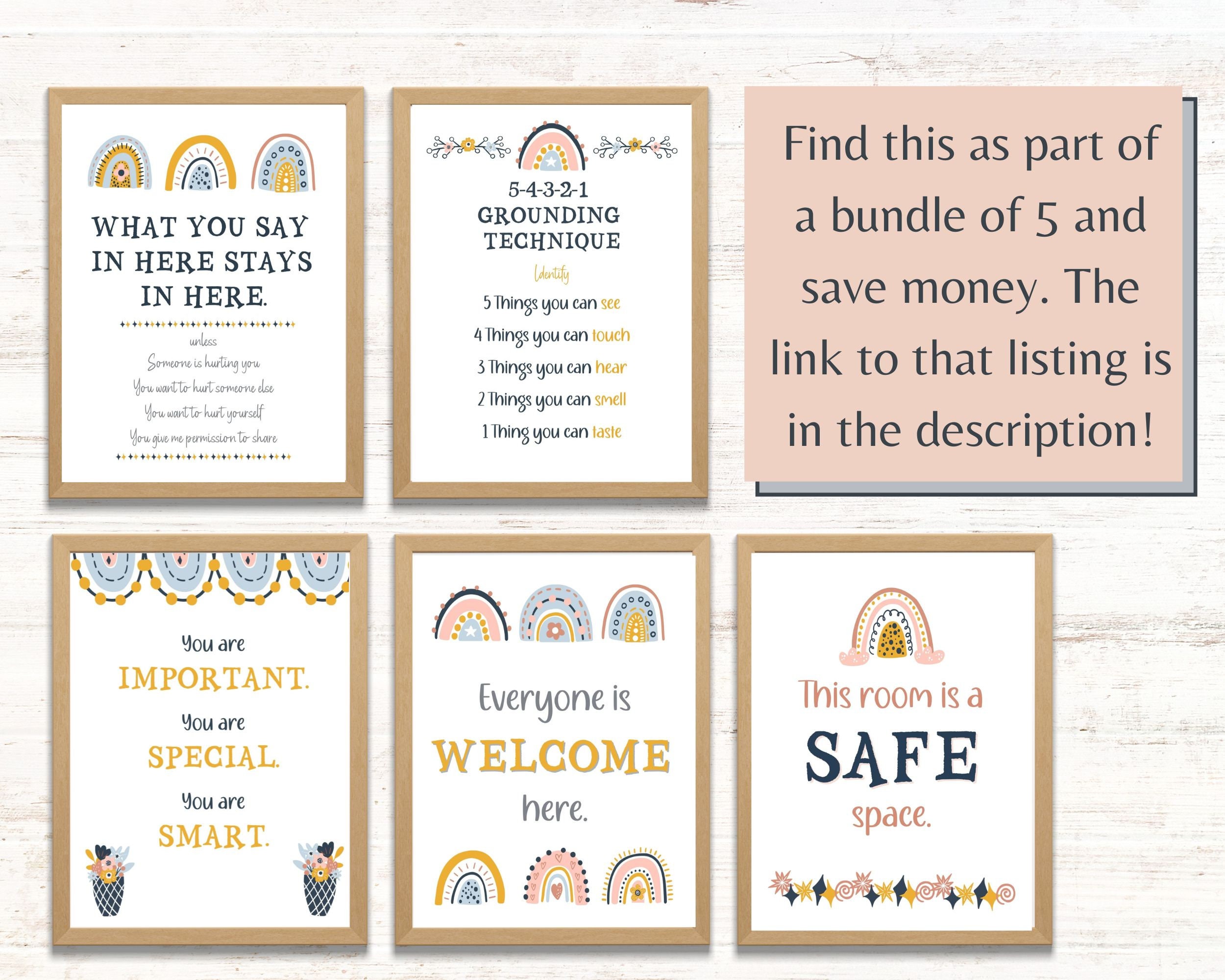 School Counselor Office Décor Printable Boho Classroom Décor - Etsy