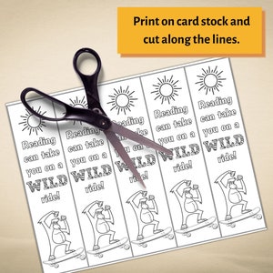 Printable Coloring Bookmarks for Kids | Safari Bookmarks | Printable ...