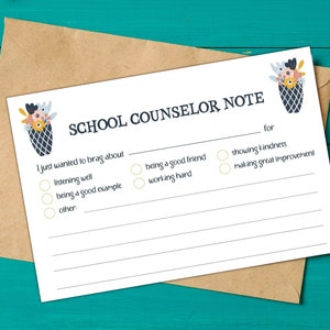 School Counselor Office Note Printable | Boho School Counselor Décor ...