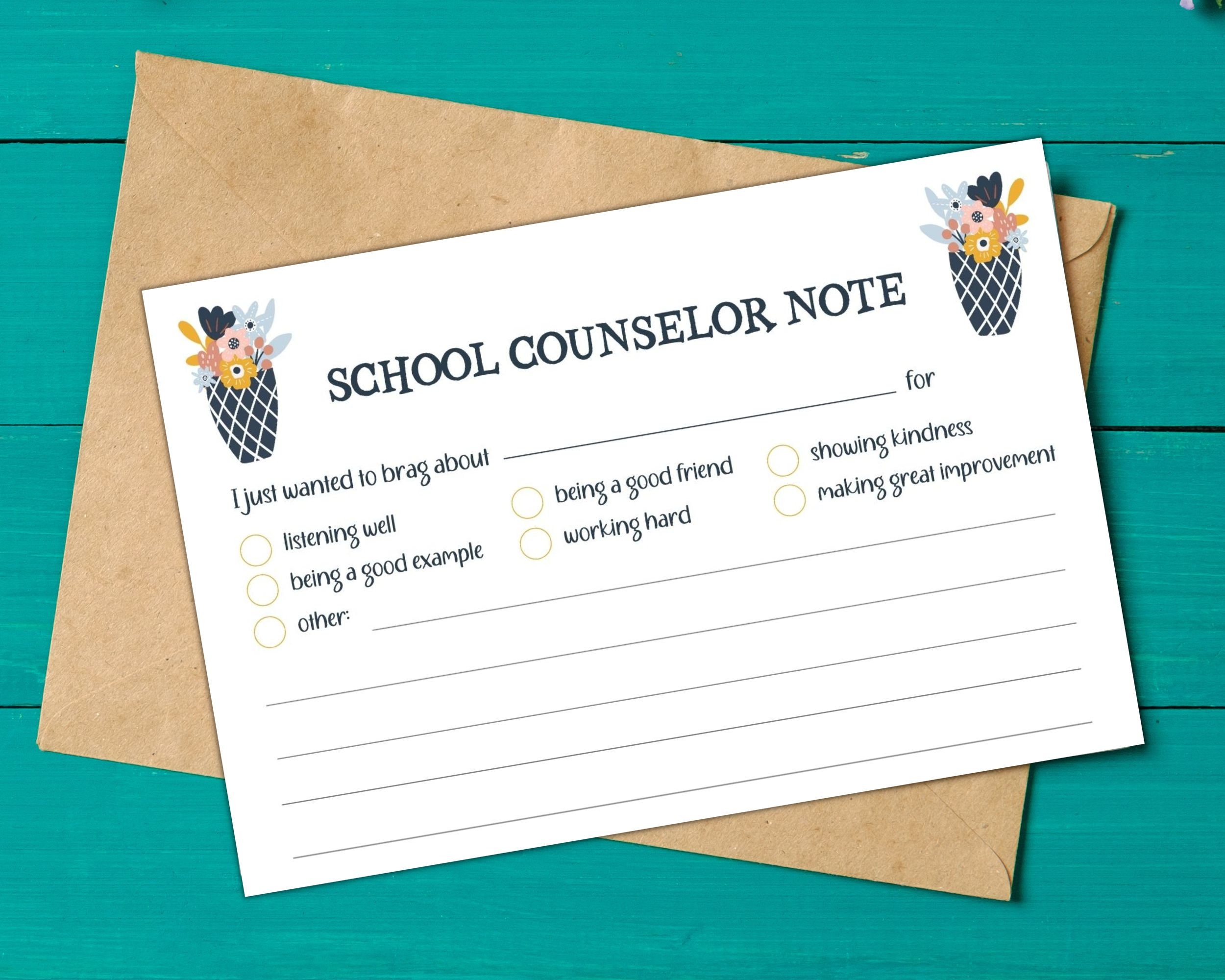 School Counselor Office Note Printable Boho School Counselor Décor ...