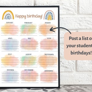 Classroom Posters Boho Printable Bundle Teacher Décor Bundle Boho ...