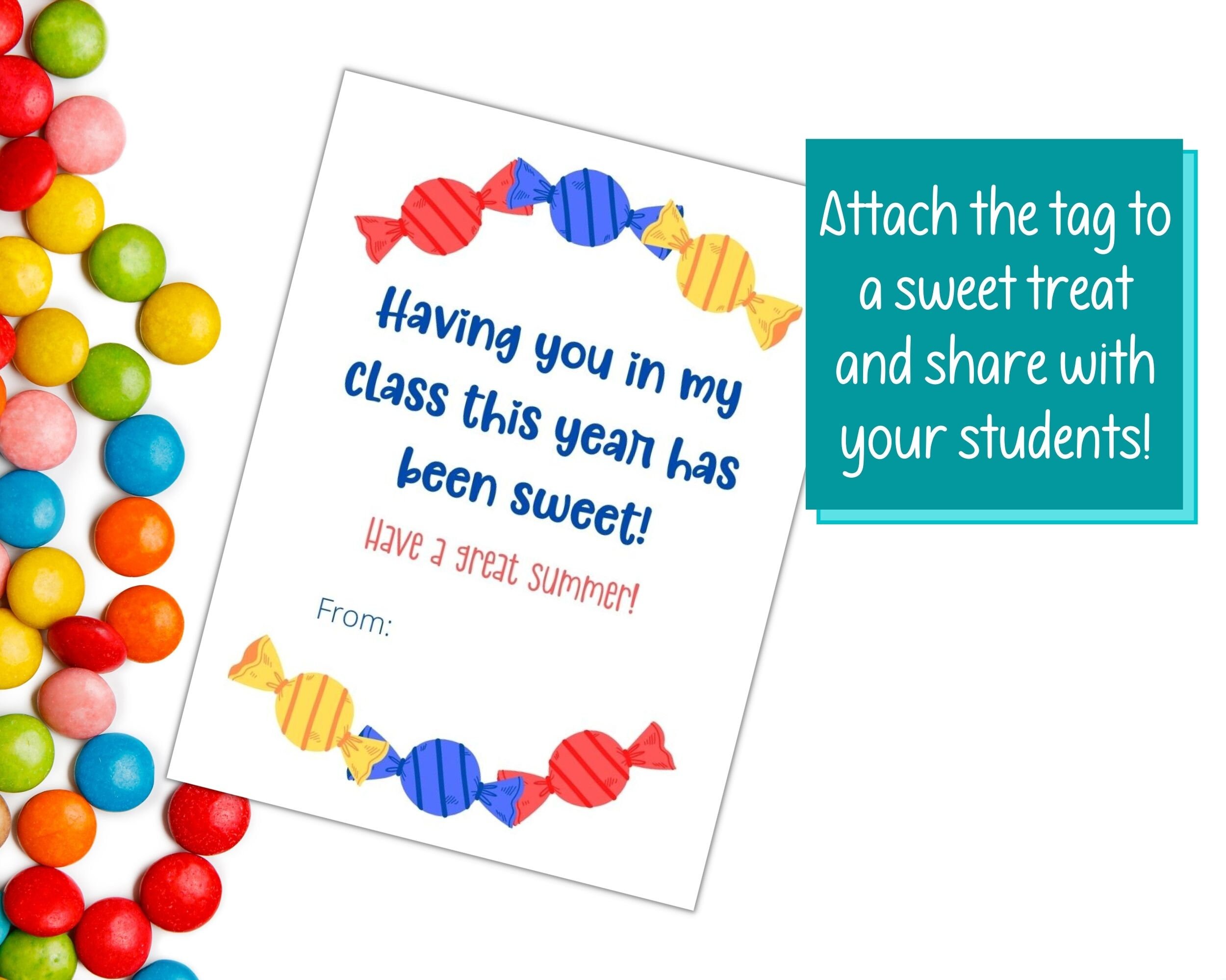 Printable End of Year Student Gift From Teacher Teacher End of Year ...
