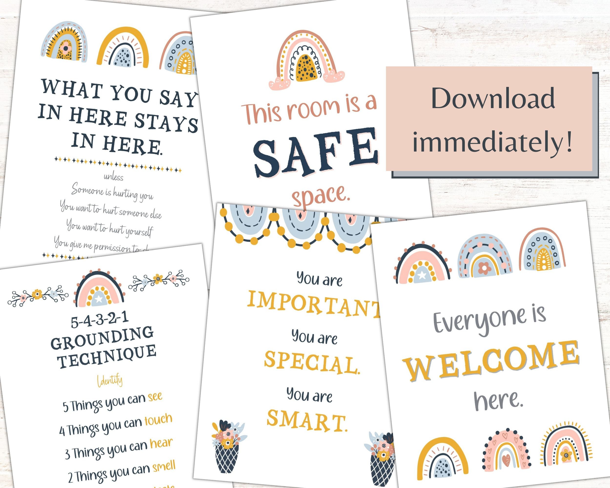 School Counselor Office Décor Printable Boho Classroom Décor - Etsy