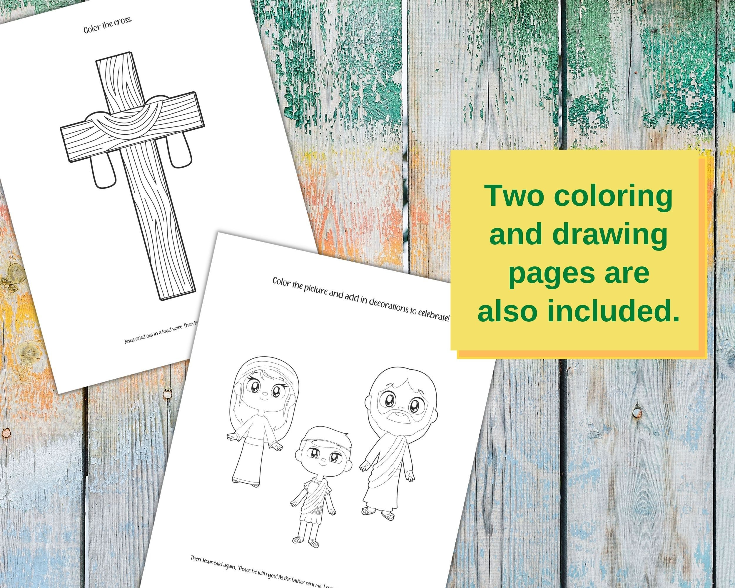 Religious Easter Story Activity Pages Bundle (PDF) - Etsy