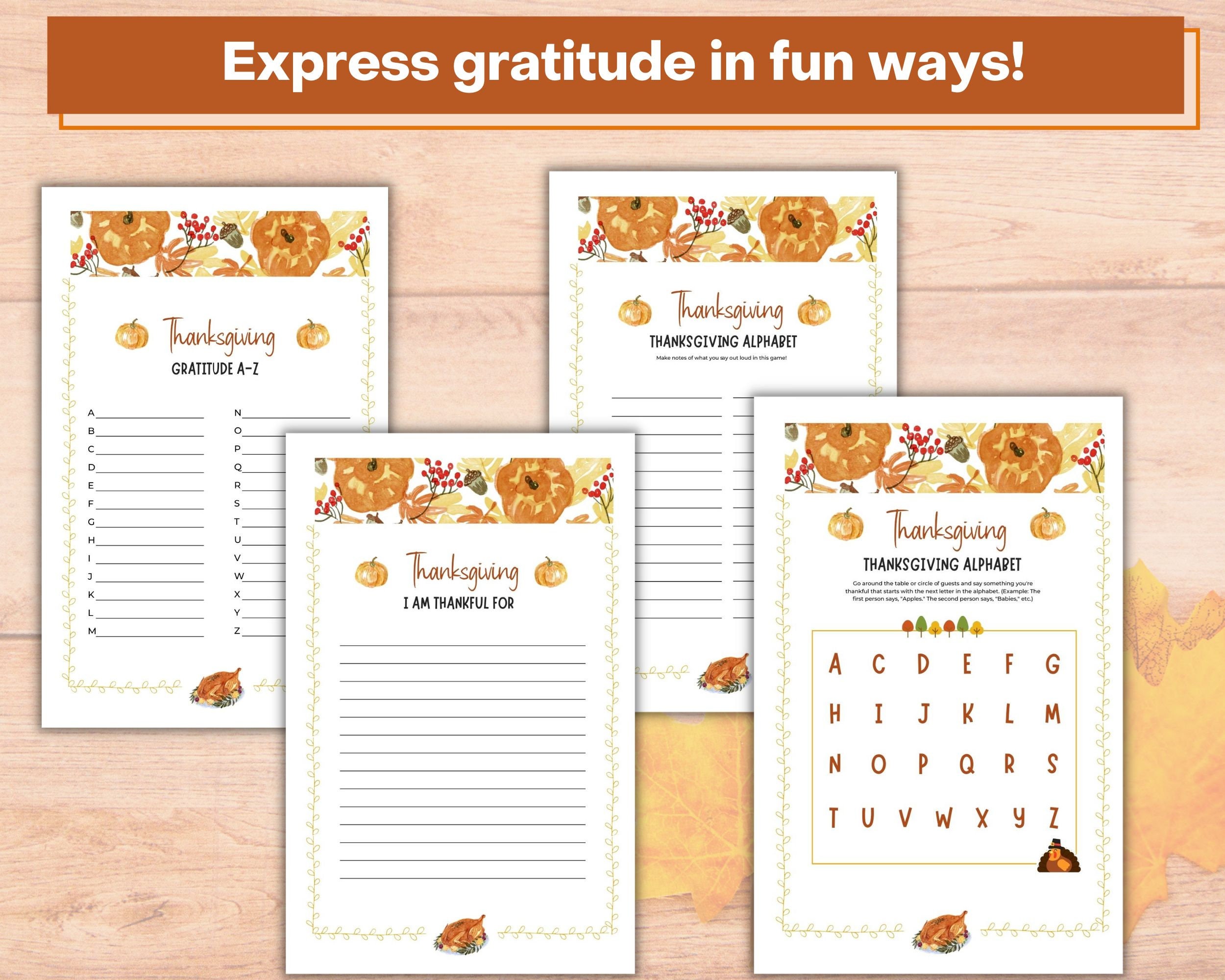 Thanksgiving Game Bundle Printable, Thanksgiving Games, Thanksgiving ...