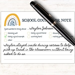 School Counselor Office Note Printable | Boho School Counselor Décor ...
