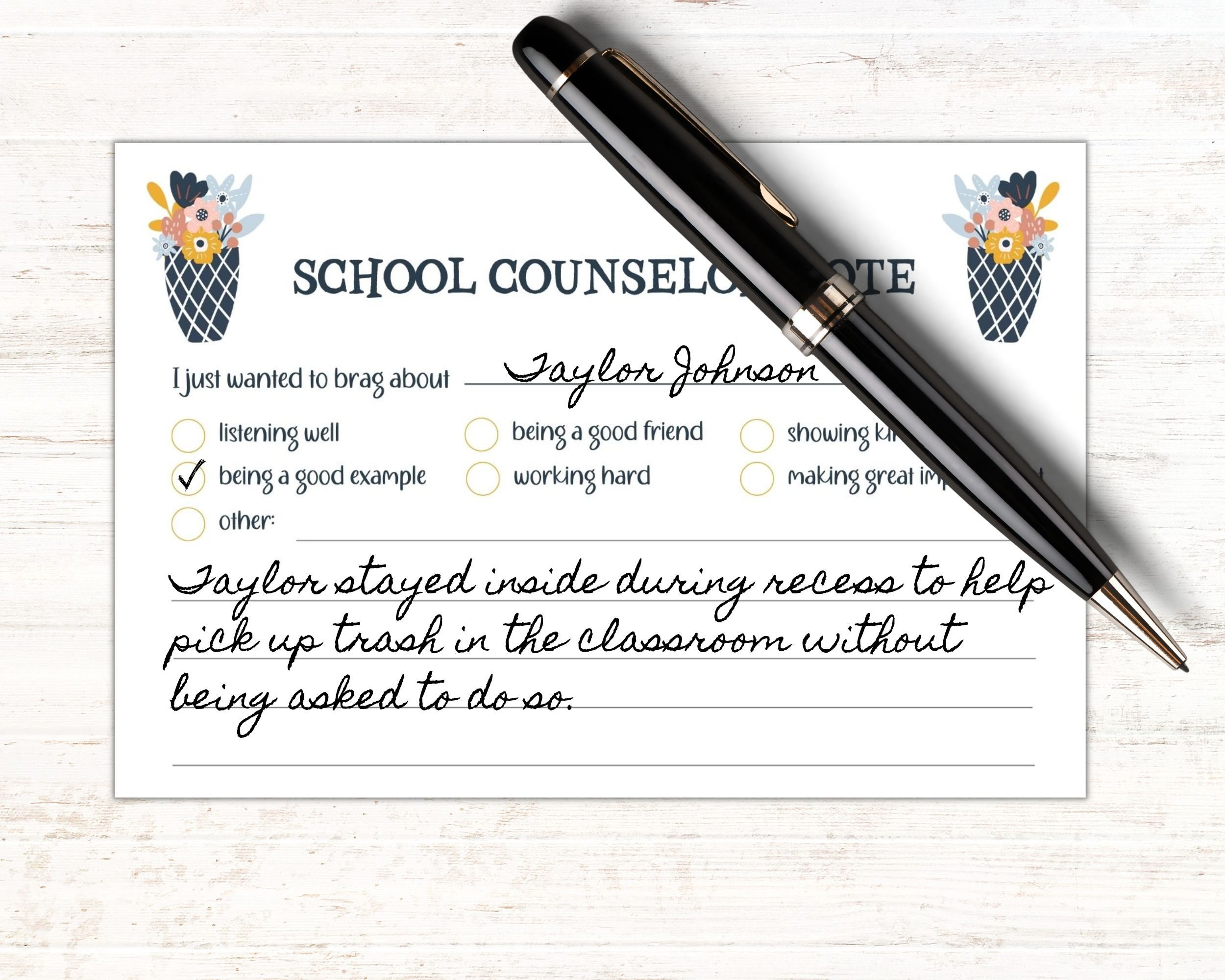 School Counselor Office Note Printable Boho School Counselor Décor ...
