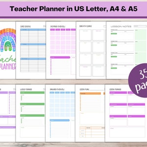 2025-26 Teacher Planner Printable | Printable Teacher Binder BUNDLE ...