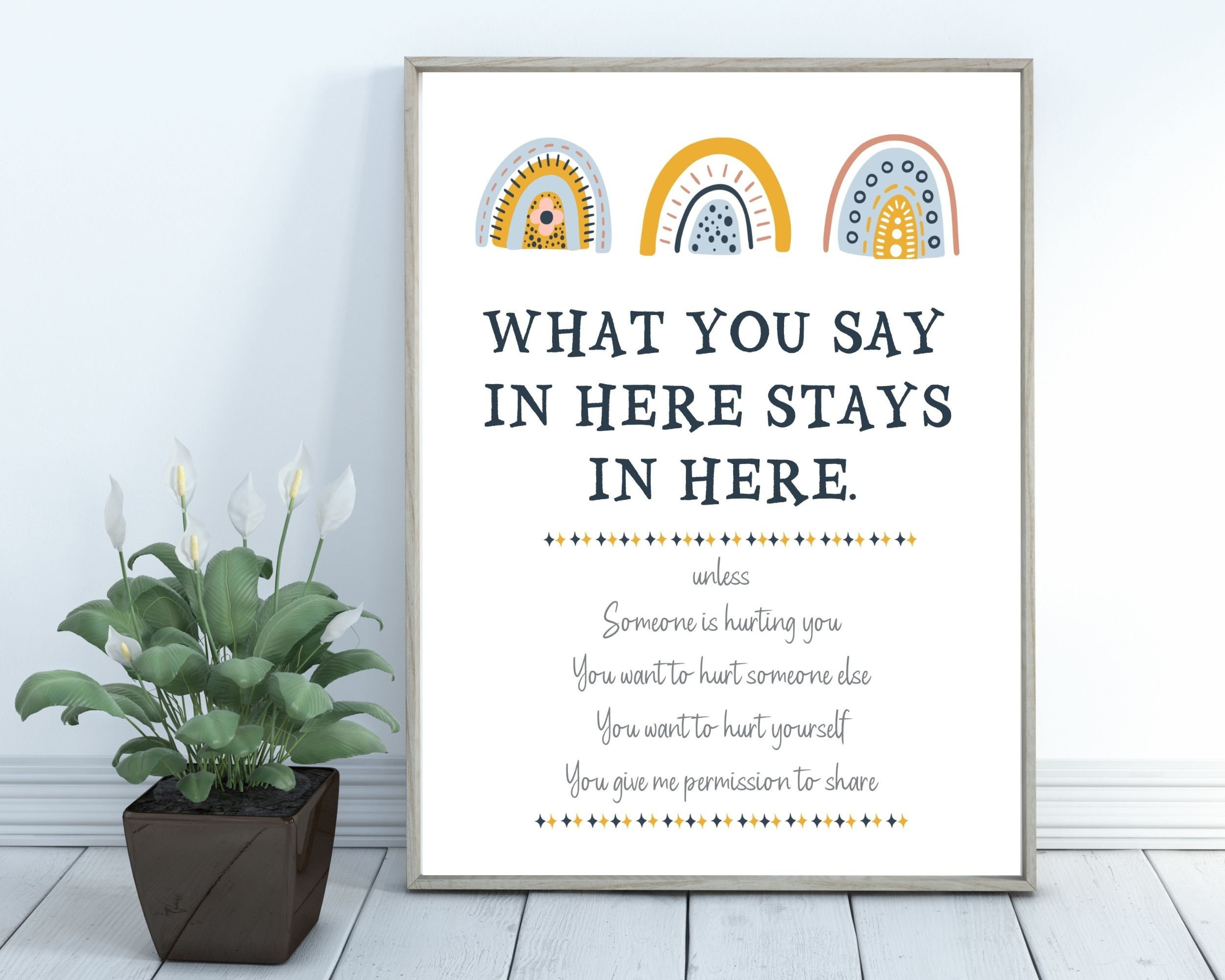 School Counselor Office Décor Printable Boho Classroom Décor What You ...