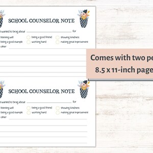 School Counselor Office Note Printable | Boho School Counselor Décor ...