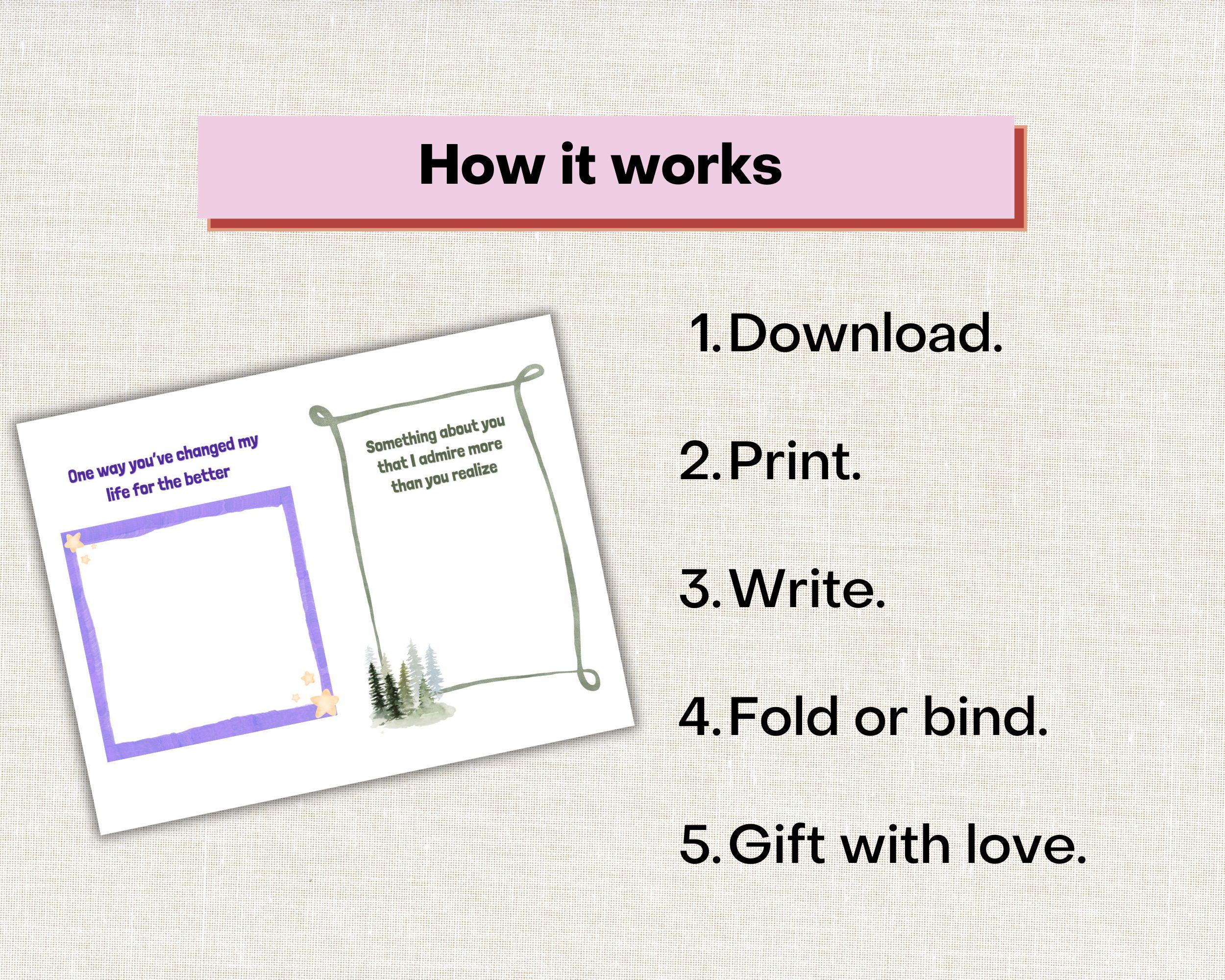Reasons I Love You Printable Book | Fill-in-the-blank Love Book ...