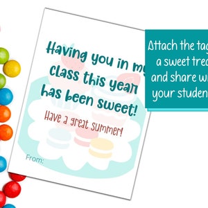 Printable End of Year Student Gift From Teacher | Teacher End of Year ...