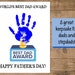 Printable Father's Day Handprint Art Fathers Day Keepsake Gift for ...