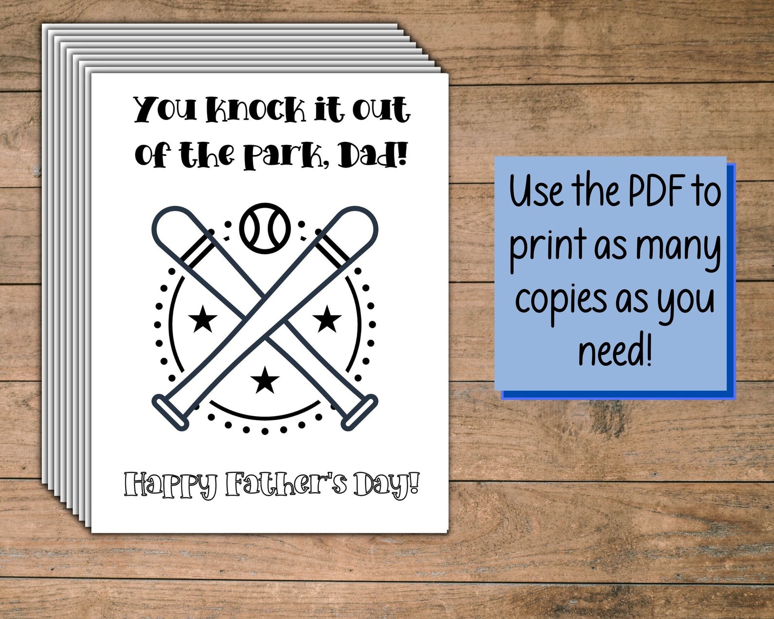 Printable Father’s Day Coloring Page Card | Father’s Day Gift | Gift ...