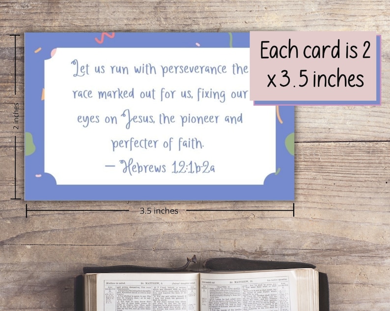 Printable Scripture Cards | 16 Encouragement Cards With Bible Verses to ...