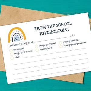 School Psychologist Office Note Printable | Boho School Psychologist ...