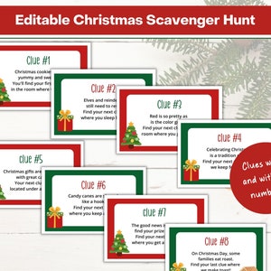 Indoor Christmas Scavenger Hunt | Indoor Christmas Treasure Hunt ...