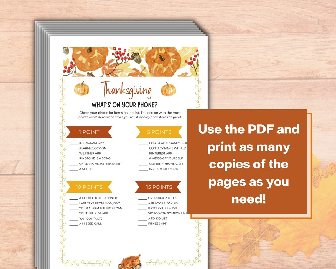 Thanksgiving Game Bundle Printable Thanksgiving Games - Etsy