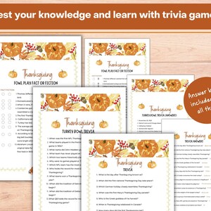 Thanksgiving Game Bundle Printable, Thanksgiving Games, Thanksgiving ...