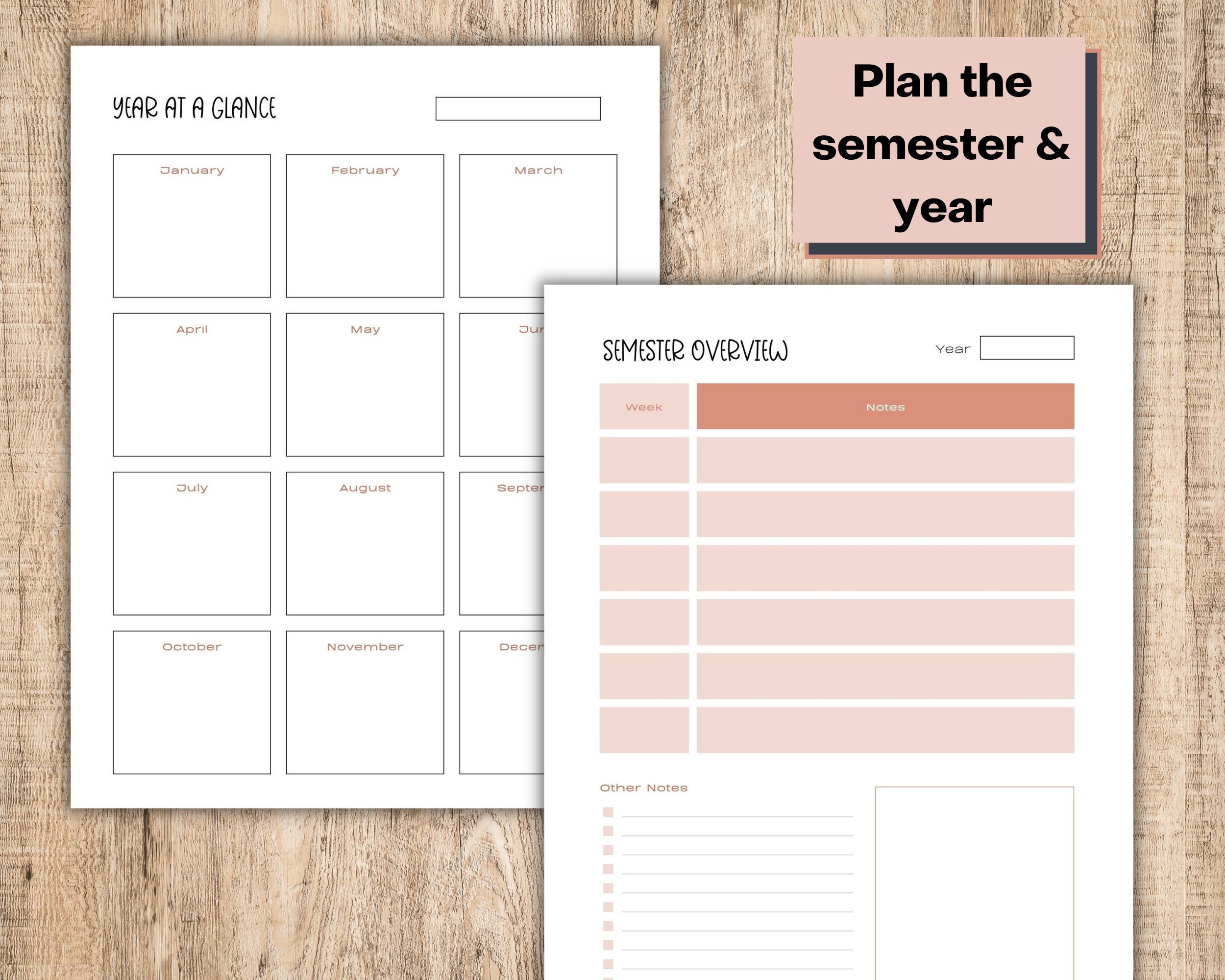 2023-24 Teacher Planner Printable Printable Teacher Binder - Etsy