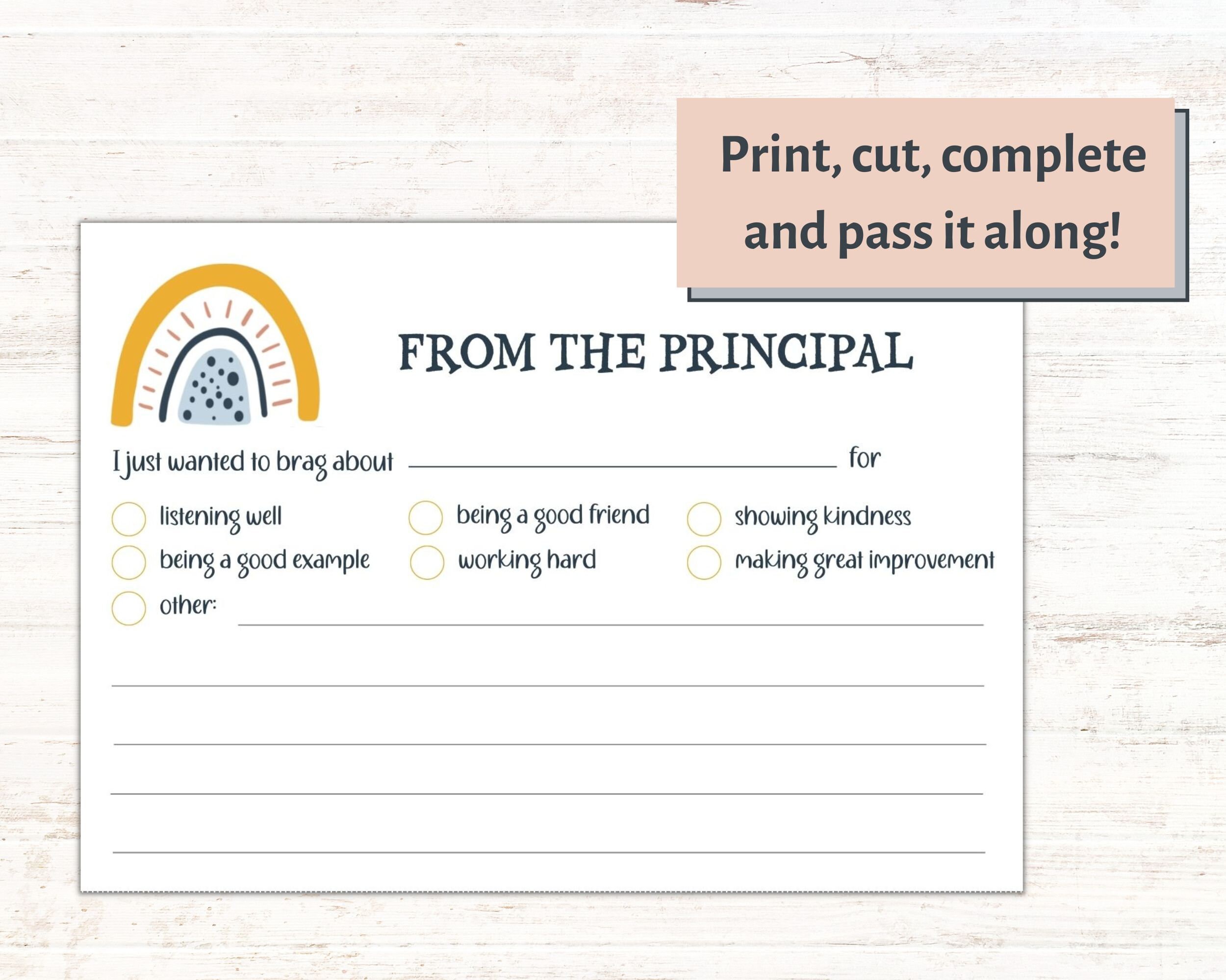 Principal Mail Printable | Principal Report | From the Principal Note ...