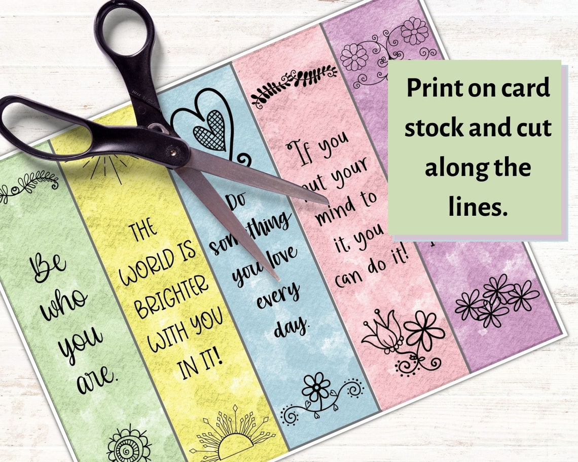 Printable Bookmarks Bookmarks for Women Digital Bookmarks Bookmark Set ...