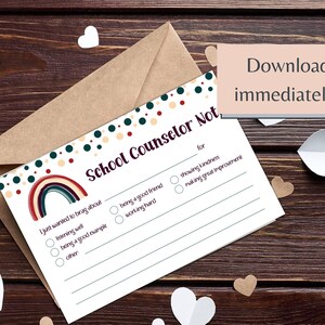 School Counselor Office Note Printable | Boho School Counselor Décor ...