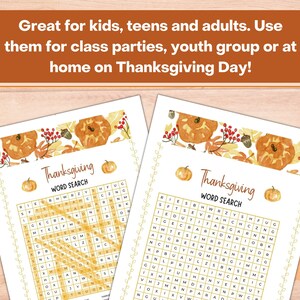 Thanksgiving Word Search Printable | Thanksgiving Games | Thanksgiving ...