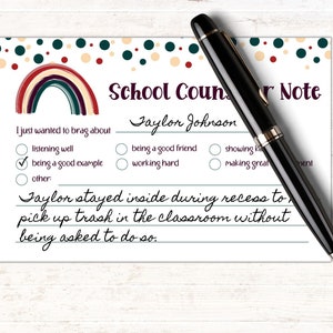 School Counselor Office Note Printable | Boho School Counselor Décor ...