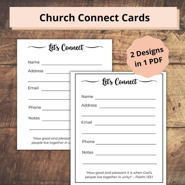 Church Small Group Cards - Etsy