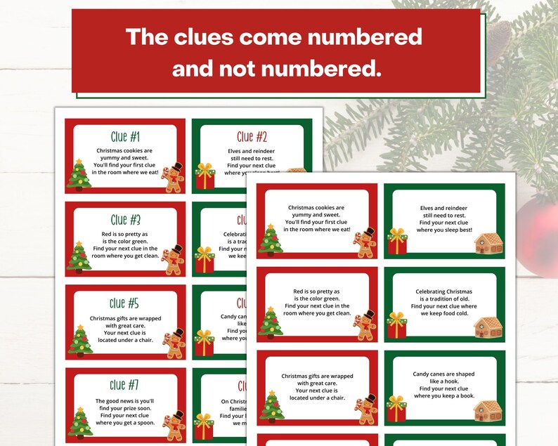 Indoor Christmas Scavenger Hunt | Indoor Christmas Treasure Hunt ...
