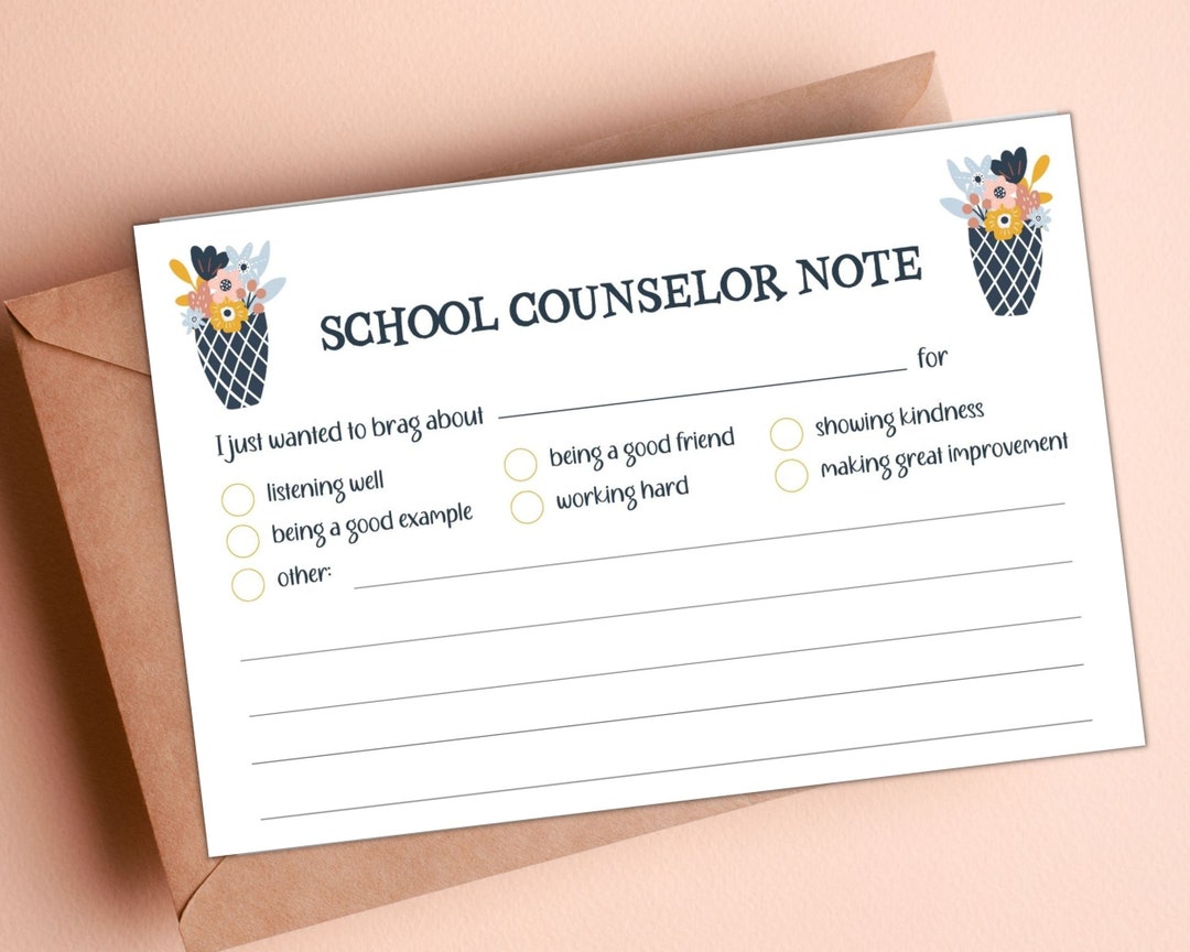 School Counselor Office Note Printable | Boho School Counselor Décor ...