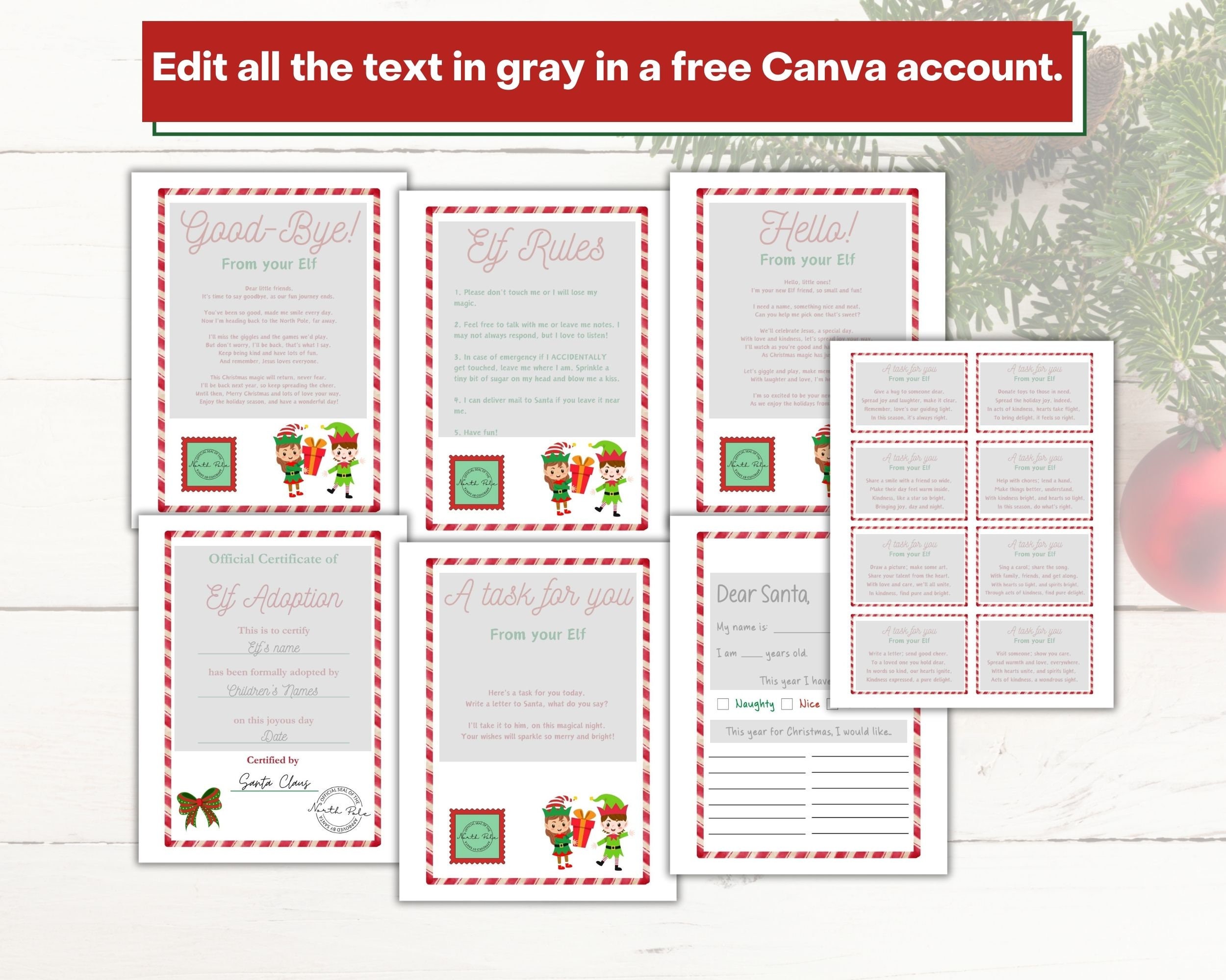 EDITABLE Elf Letter, Elf Welcome Letter, Elf Arrival Letter, Elf ...