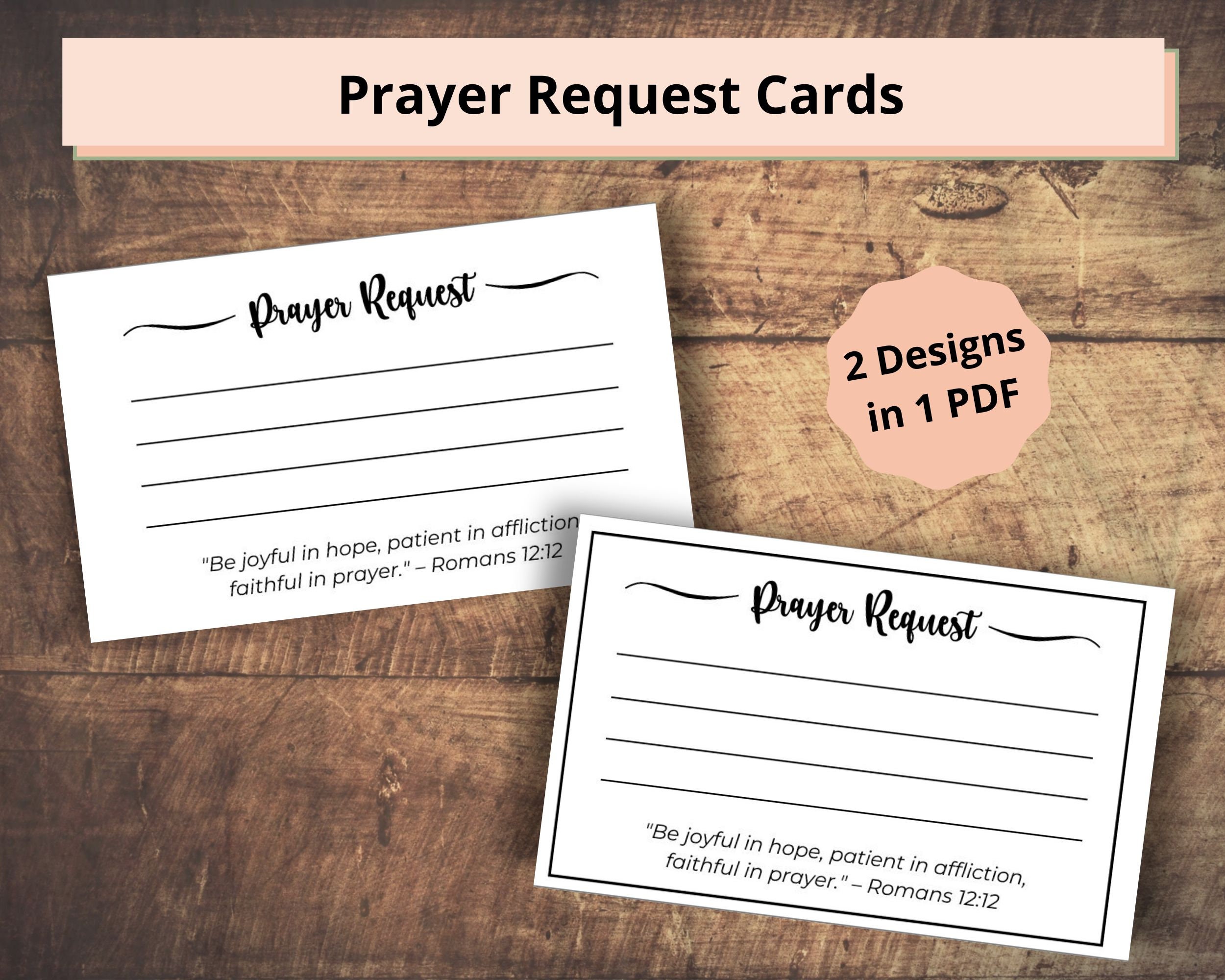 Prayer Request Card Printable Prayer Card Template Business - Etsy UK