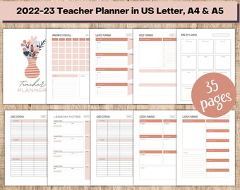 Pdf Teacher Planner - Etsy