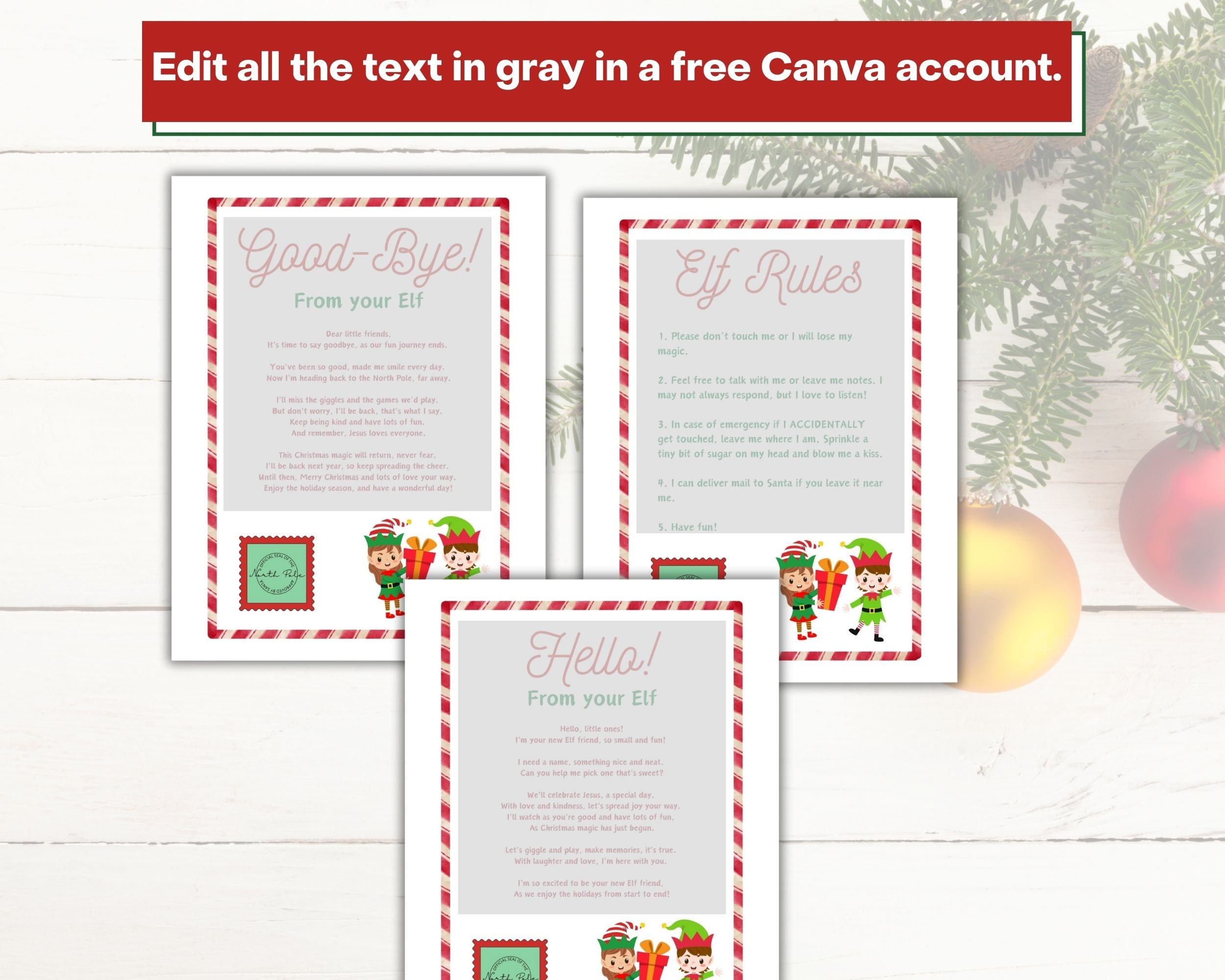 EDITABLE Elf Letter, Elf Welcome Letter, Elf Arrival Letter, Elf ...