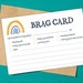 Brag Card Printable School Counselor Office Note Teacher Note Principal ...