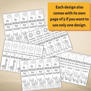 Printable Coloring Bookmarks for Kids | Safari Bookmarks | Printable ...