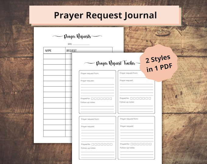 Prayer Request List - Etsy