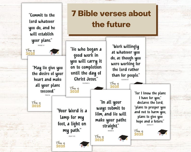 Printable Graduation Decoration Bundle | Christian Graduation ...