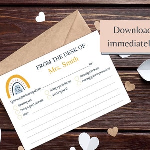 Customizable From the Desk of Printable | Principal Report | From the ...