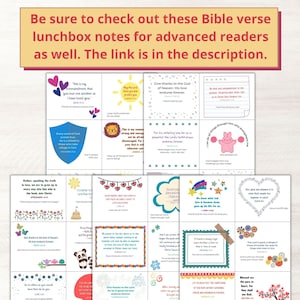 Christian Lunchbox Notes Printable | Personalized Lunchbox Notes for ...