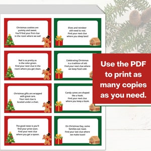 Indoor Christmas Scavenger Hunt | Indoor Christmas Treasure Hunt ...