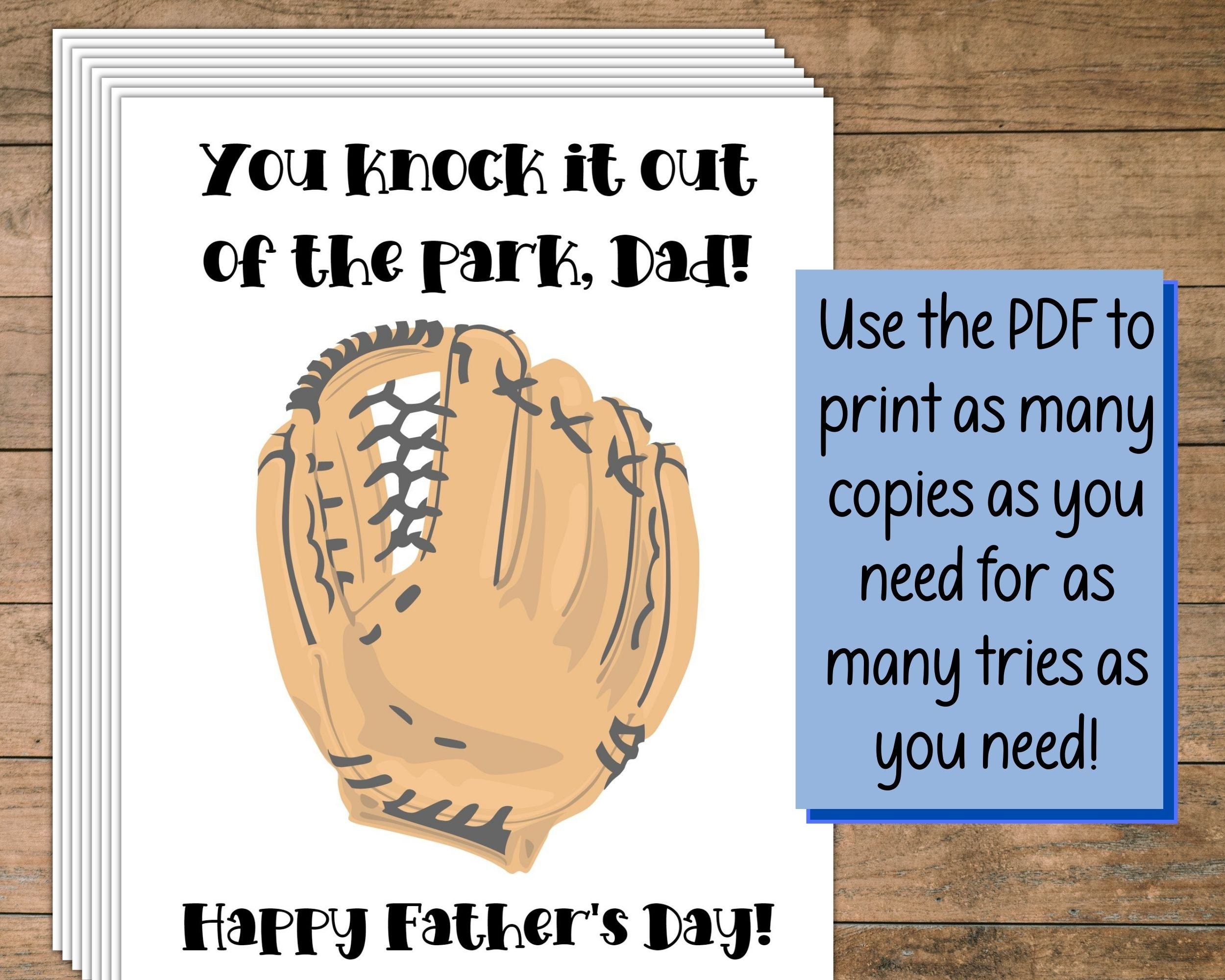 Printable Father's Day Handprint Art | Father’s Day Keepsake | Sports ...