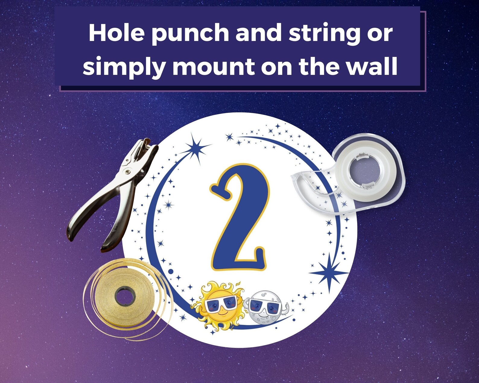 Printable Eclipse 2024 Party Banner Eclipse Party Décor Eclipse Banner ...