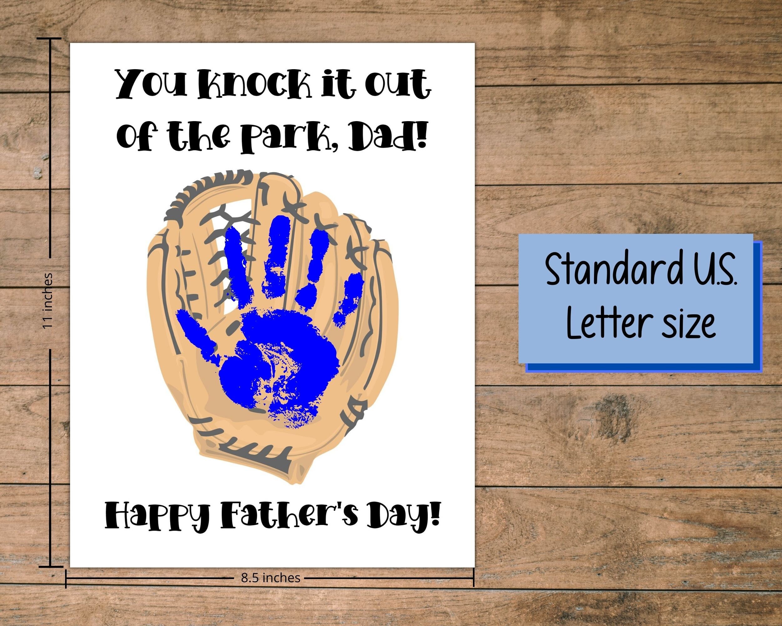 Printable Father's Day Handprint Art | Father’s Day Keepsake | Sports ...