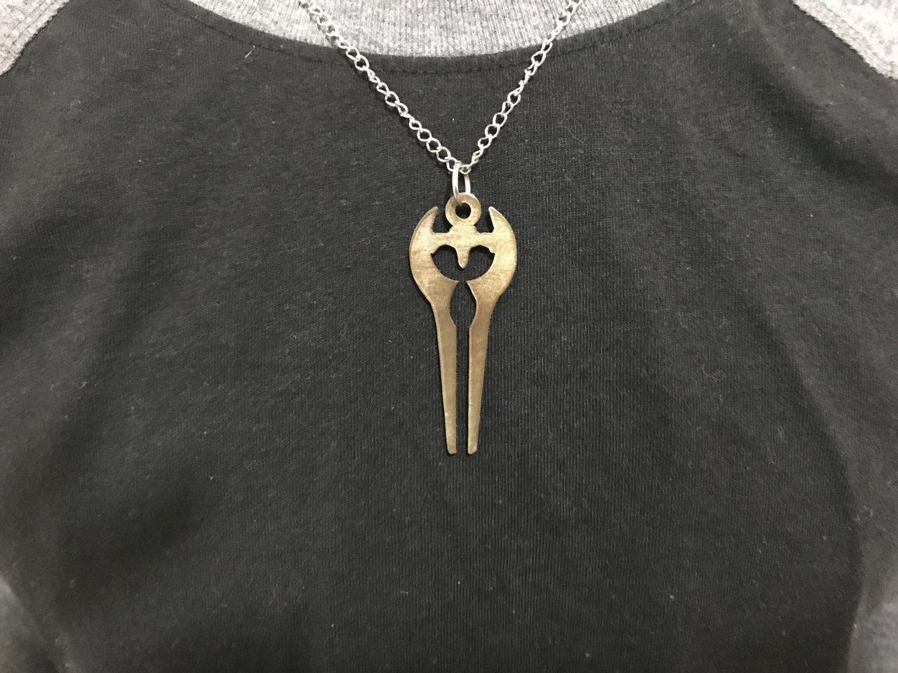 Handmade Steel Halo Energy Sword Necklace - Etsy