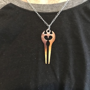 Handmade Steel Halo Energy Sword Necklace - Etsy
