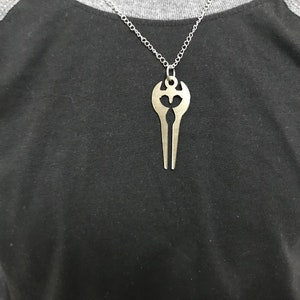 Handmade Steel Halo Energy Sword Necklace - Etsy